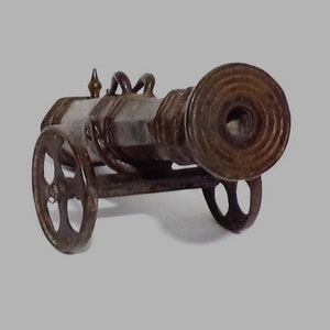 12" Bronze Cannon, VOC Dutch East Indian Company Model Cannon With ...