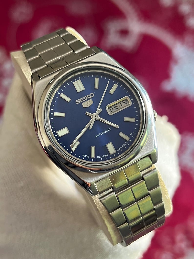 Vintage Seiko 5 Men’s Automatic Watch Day Date 6309 - Etsy