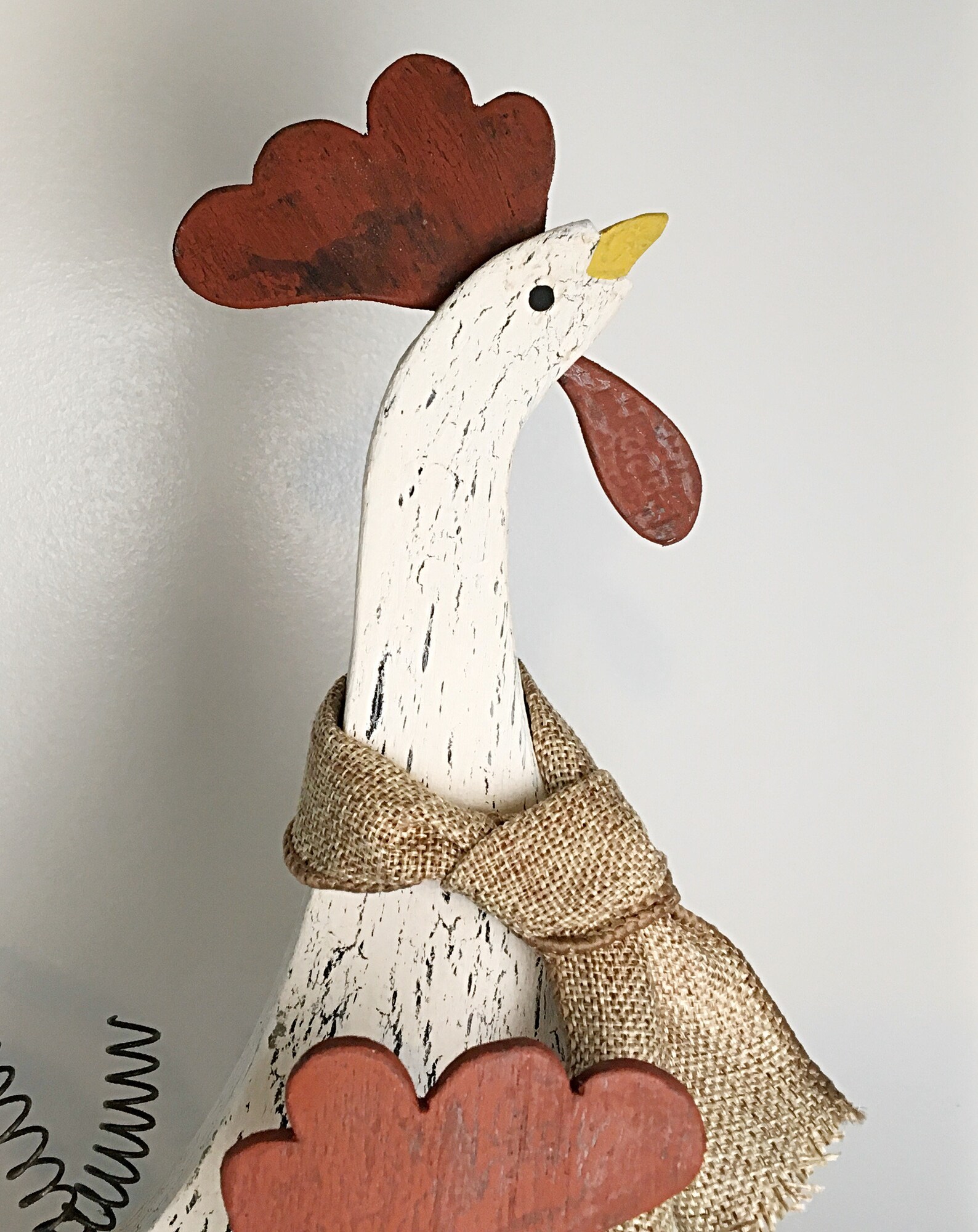 Rustic Wood Rooster Laying Hen Country Decor Chicken Farmhouse Decor ...