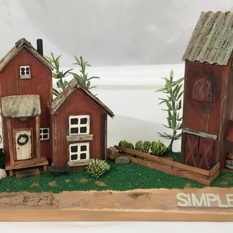 Wood House Blocks - Etsy