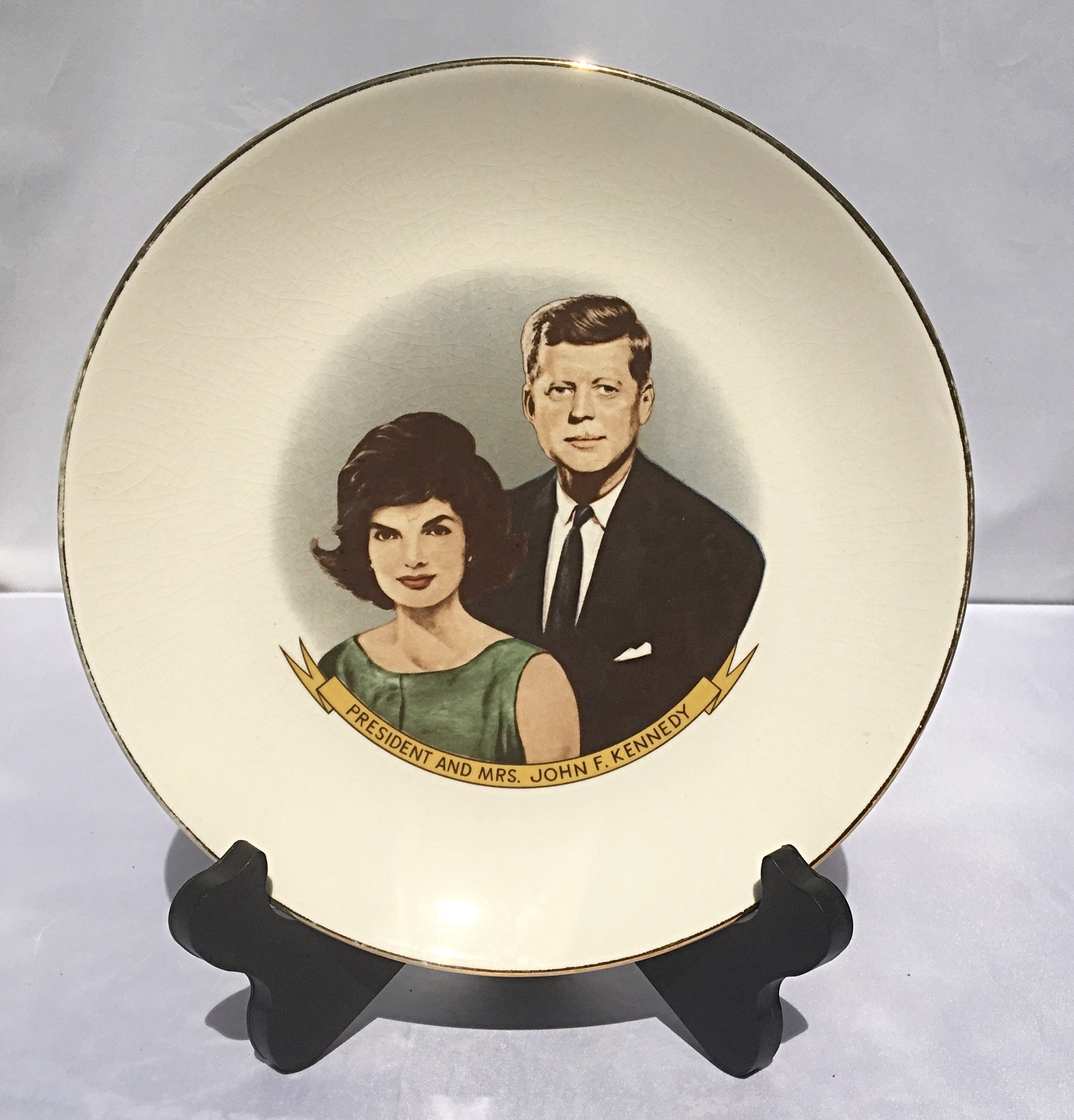 Vintage President And Mrs. John F. Kennedy Plate Made In USA | Etsy