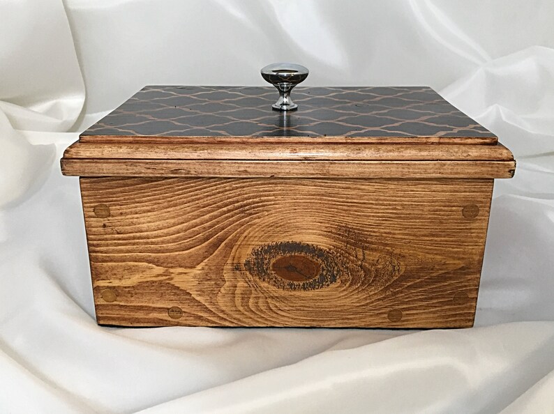 Handcrafted Wood Box Decorative Moroccan Tile Design Fathers - Etsy