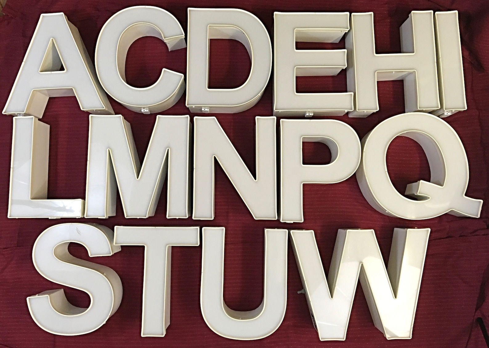 Vintage Light up Letters Aluminum LED Channel Lights - Etsy