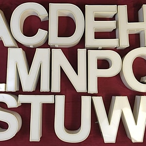 Vintage Light up Letters Aluminum LED Channel Lights Commercial ...