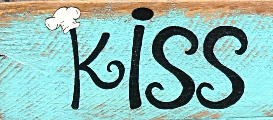 Kiss My Grits Hand Painted Sign on Reclaimed Pallet Wood | Etsy