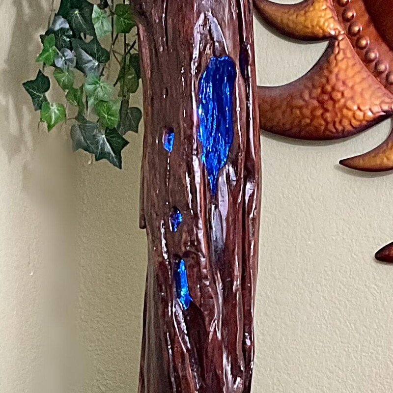 Rustic Wood Lamp - Etsy