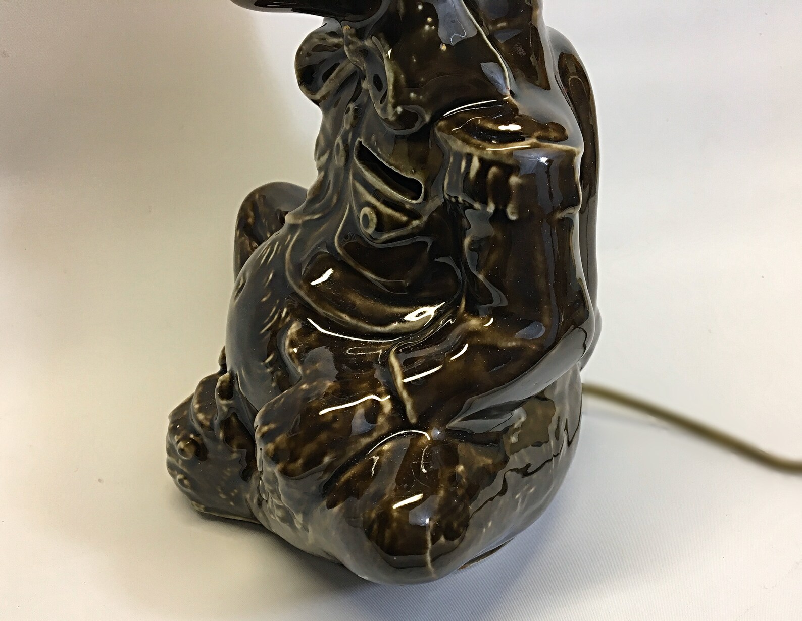 Vintage Ceramic Monkey Lamp Bank With Shade by C. Miller | Etsy