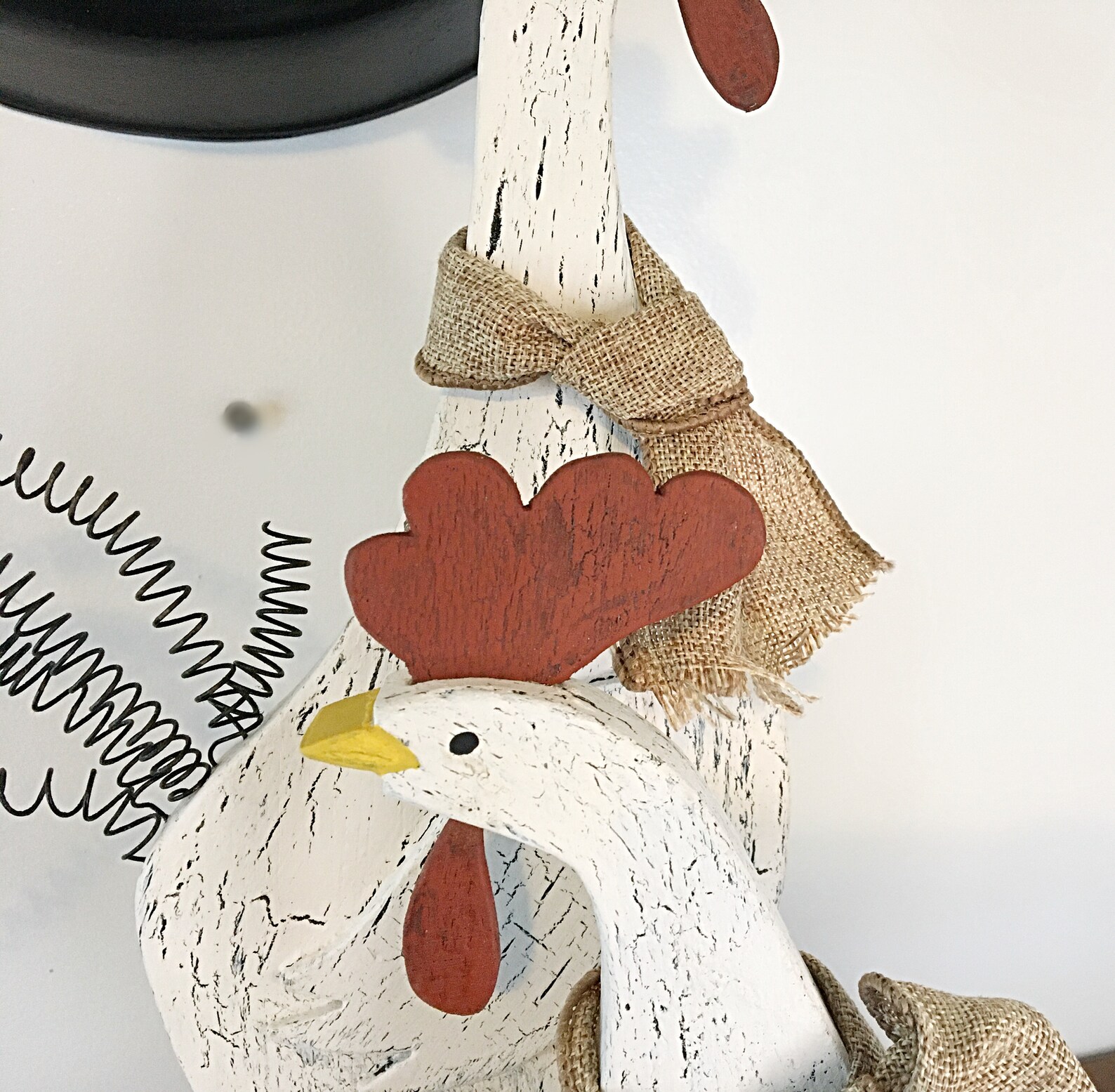 Rustic Wood Rooster Laying Hen Country Decor Chicken Farmhouse Decor ...