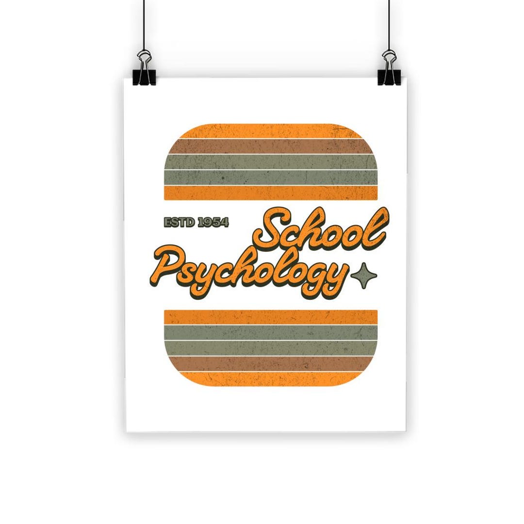 School Psych Estd 1954 Classic Poster - Etsy