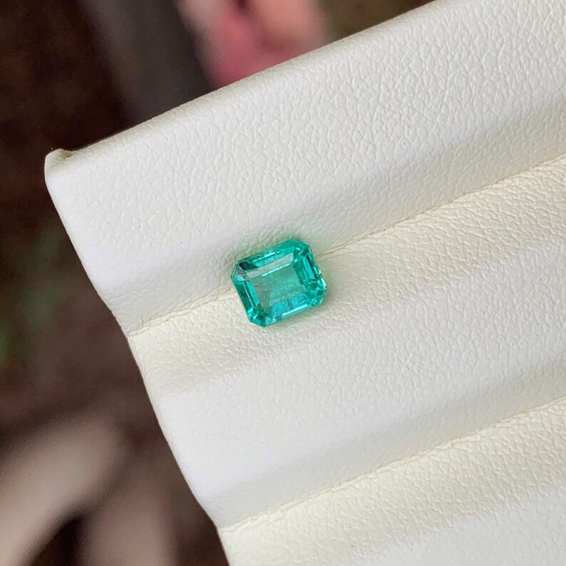 Natural Zambian Emerald 0.93ct | Emerald Cut Untreated Loose Gemstone ...