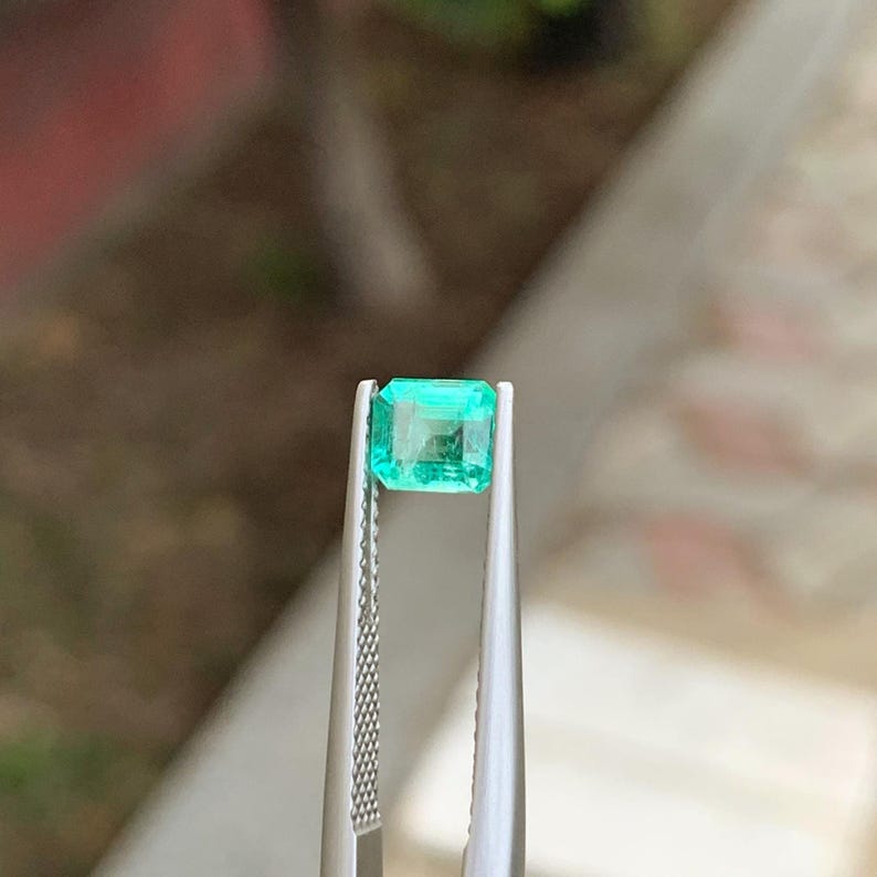 Natural Zambian Emerald 0.93ct | Emerald Cut Untreated Loose Gemstone ...