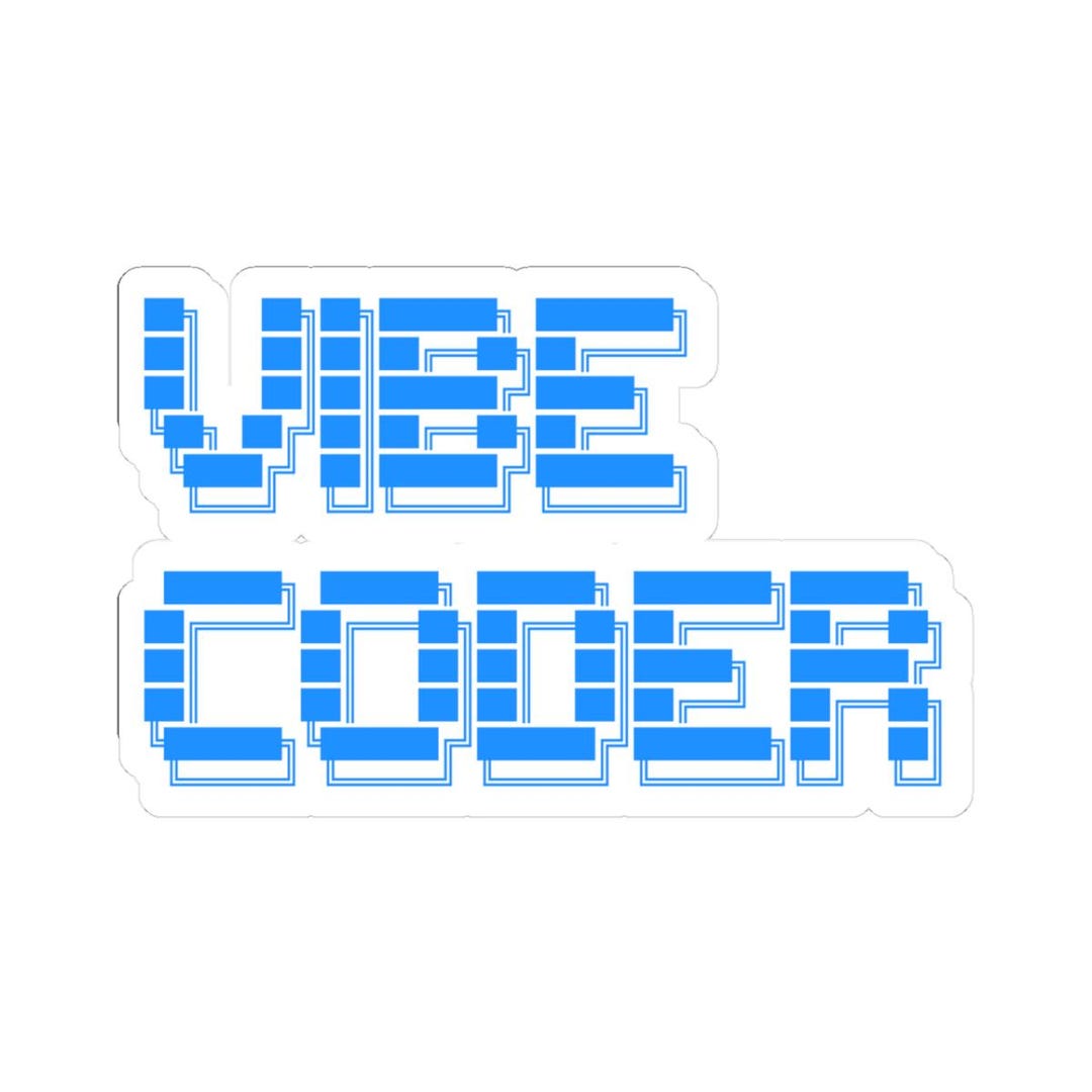 Claude Code Sticker: Vibe Coder ASCII Art Vinyl Decal for AI Developers ...