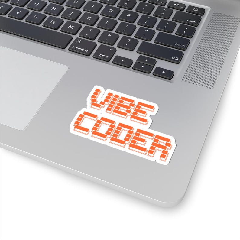 Claude Code Vibe Coder ASCII Sticker: Retro Terminal Developer Decal ...