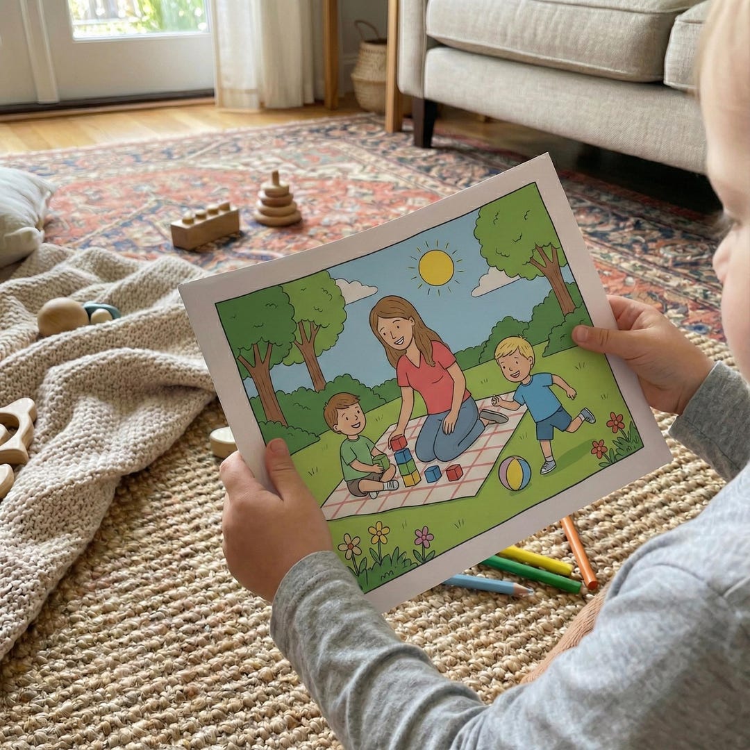 Custom Storytime Coloring Book From Photos, Personalized Gift for ...