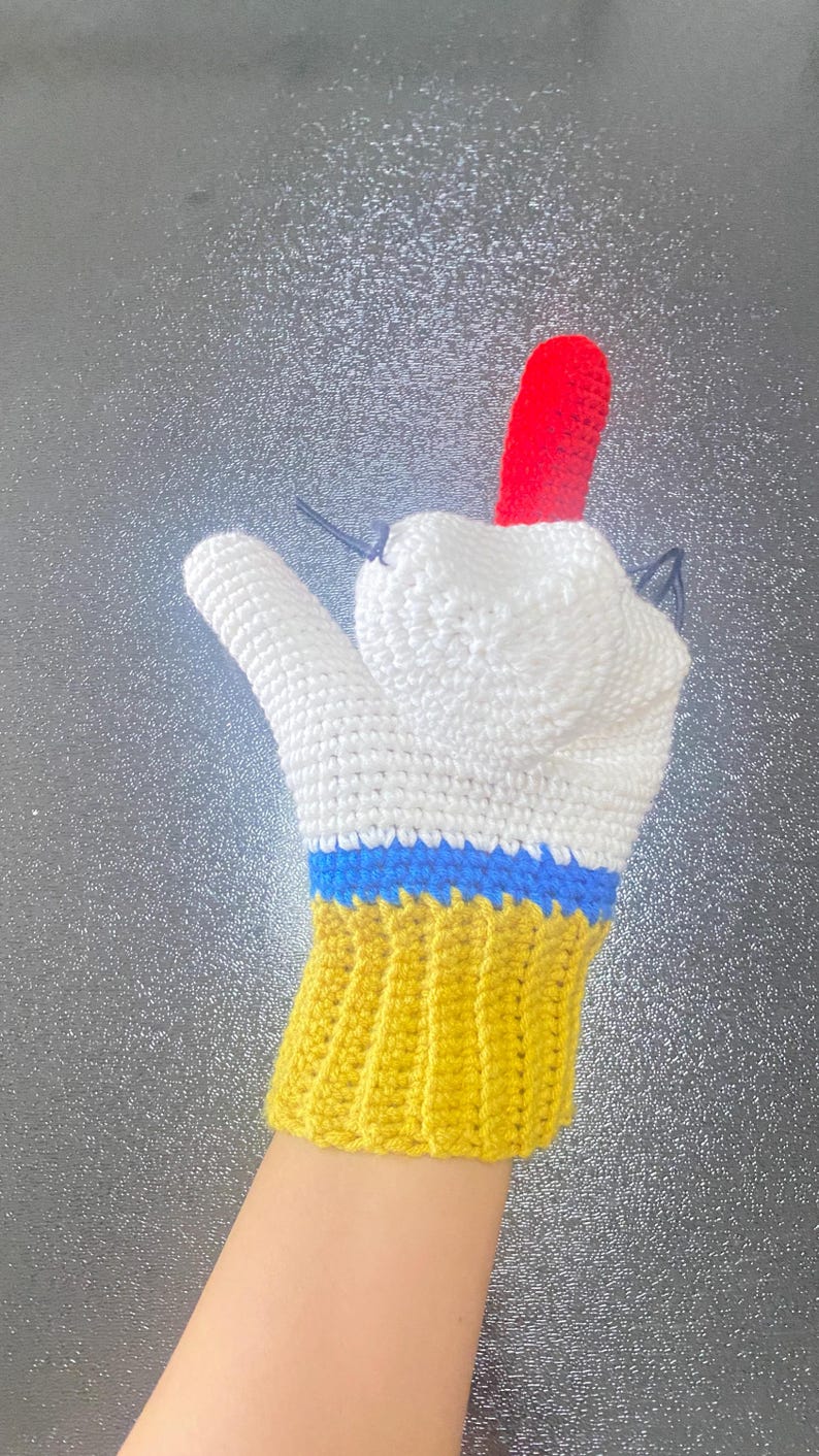 Zombie Middle Finger Glove Crochet Pattern | Funny Gag Gift | Prank ...