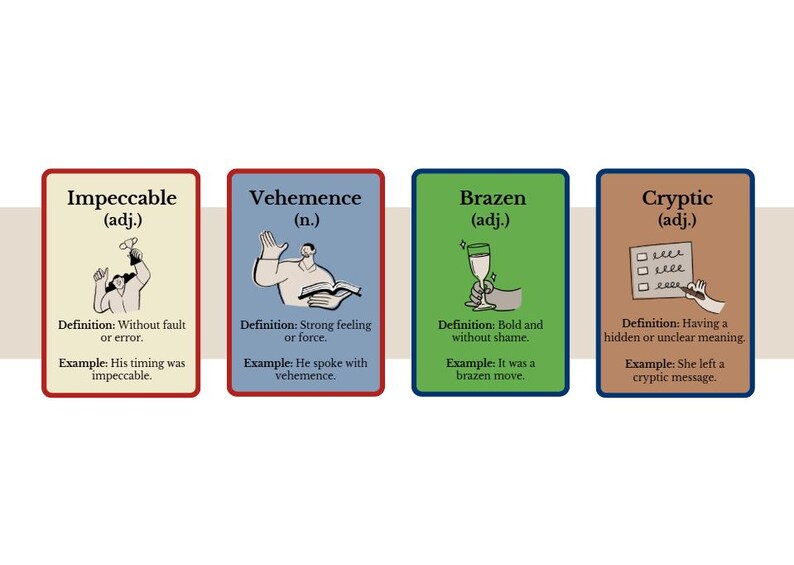 PDF Vocabulary Flashcards, 15 Advanced Words That Add Precision ...