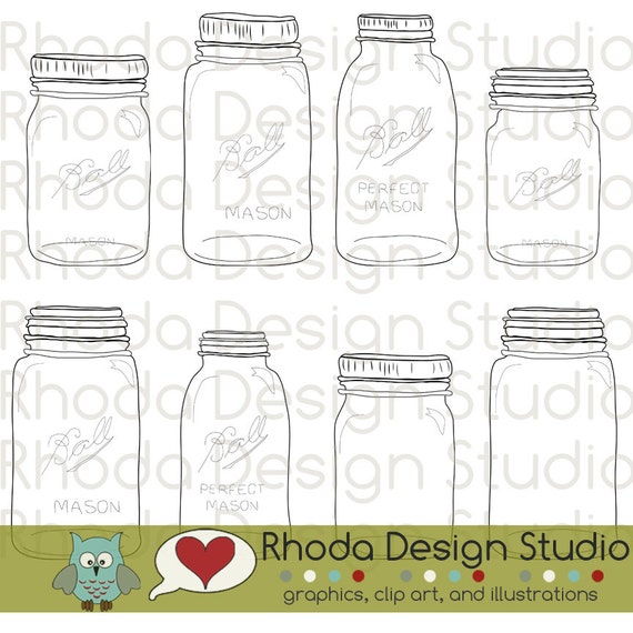 Vintage Mason Jar Clip Art 800+ Vintage Canning Jars Stock