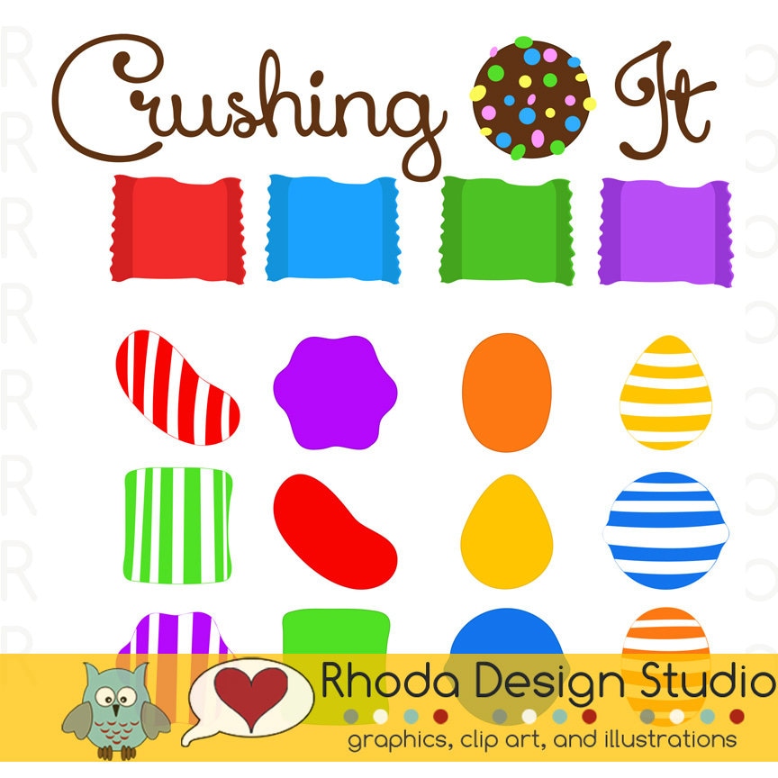 Crushing Candy Vinyl Sticker Silhouette or Cricut Cutting File SVG ...