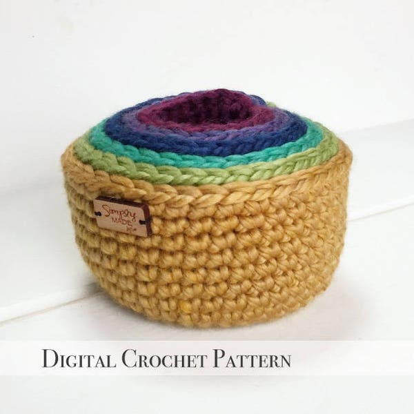 Crochet Nesting Bowls - Etsy