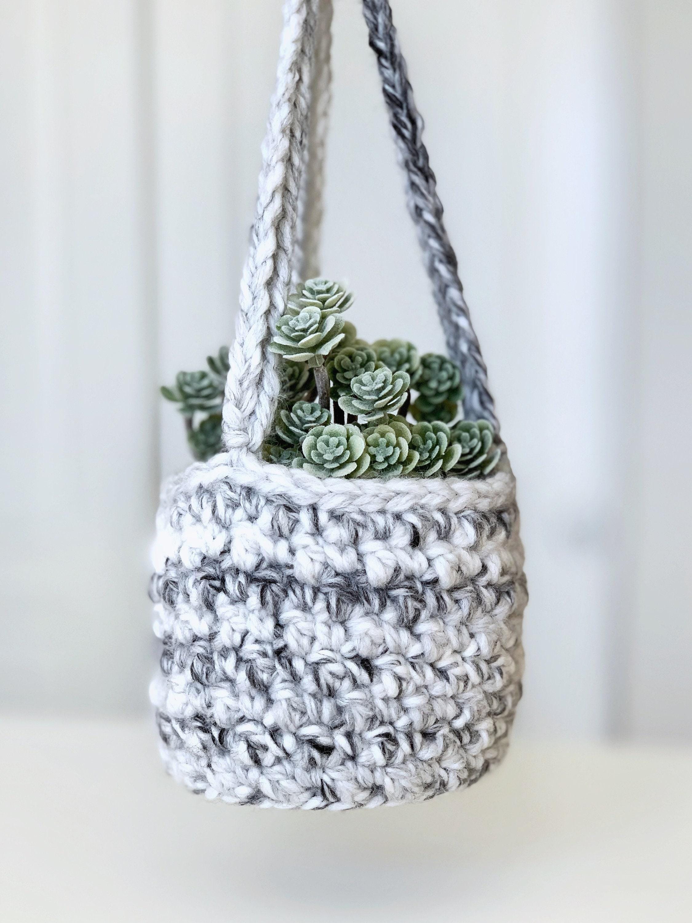 DIY Crochet Pattern | Crochet Planter Pattern | Crochet Hanging Planter ...