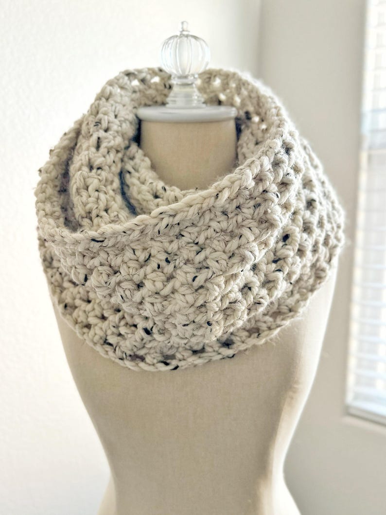 Crochet Infinity Scarf Pattern | Advanced Beginner Crochet Pattern ...