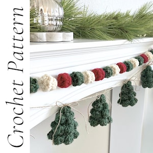 Crochet Christmas Tree Garland Pattern | DIY Garland Instructions ...