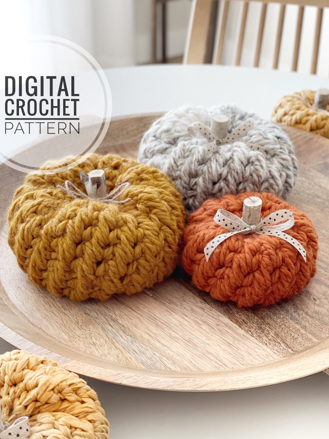 PDF Crochet Pattern Crochet Pumpkin Pattern Digital Crochet Pattern DIY ...