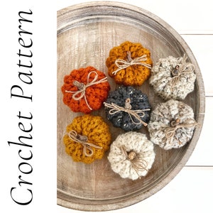 Crochet Pattern Bundle | Set of 8 Crochet Pumpkin Patterns | Digital ...