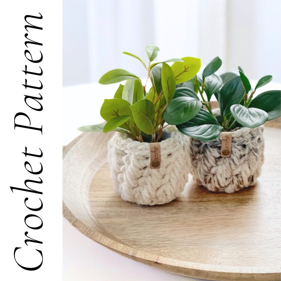 Digital Crochet Pattern | Crochet Planter Pattern | the Feathery ...