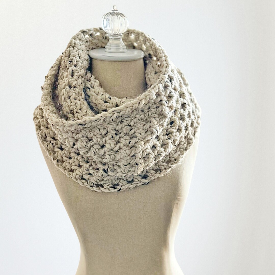 Crochet Infinity Scarf Pattern | Advanced Beginner Crochet Pattern ...