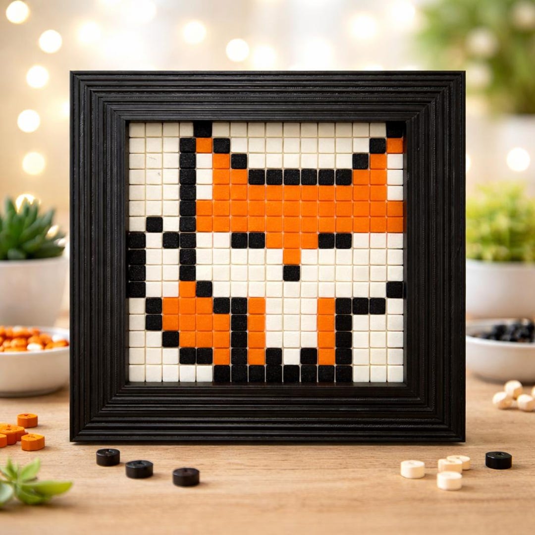 Little Creature Pixel Art | Framed Animal 8-bit Decor | Retro-inspired ...