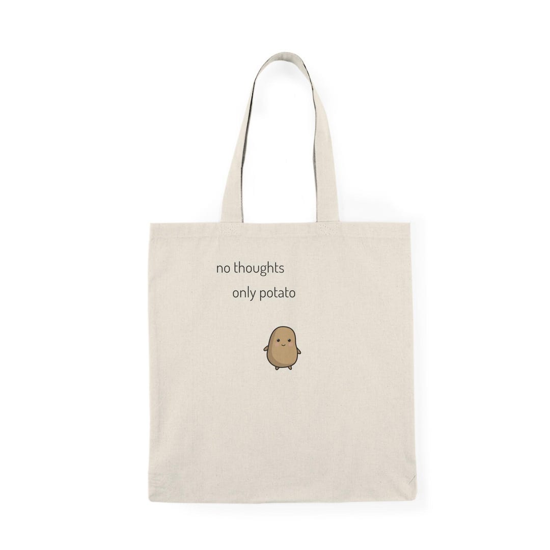 Funny Potato Cotton Canvas Tote Bag | Quirky Gift - Etsy