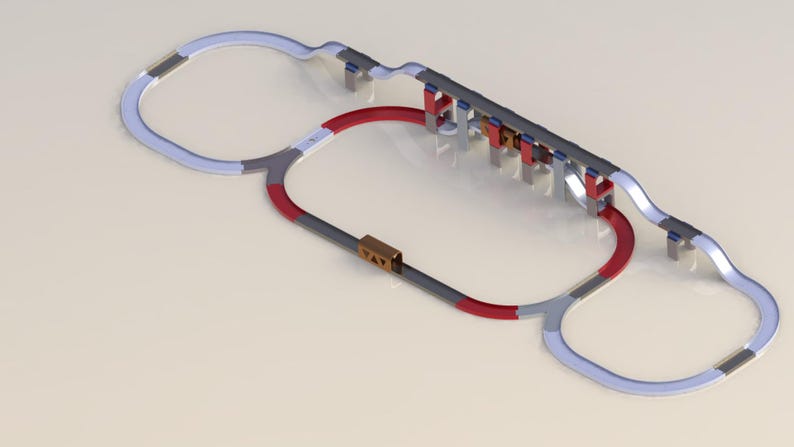 Modular 1:64 Toy Car Track STL | Instant Download - Etsy