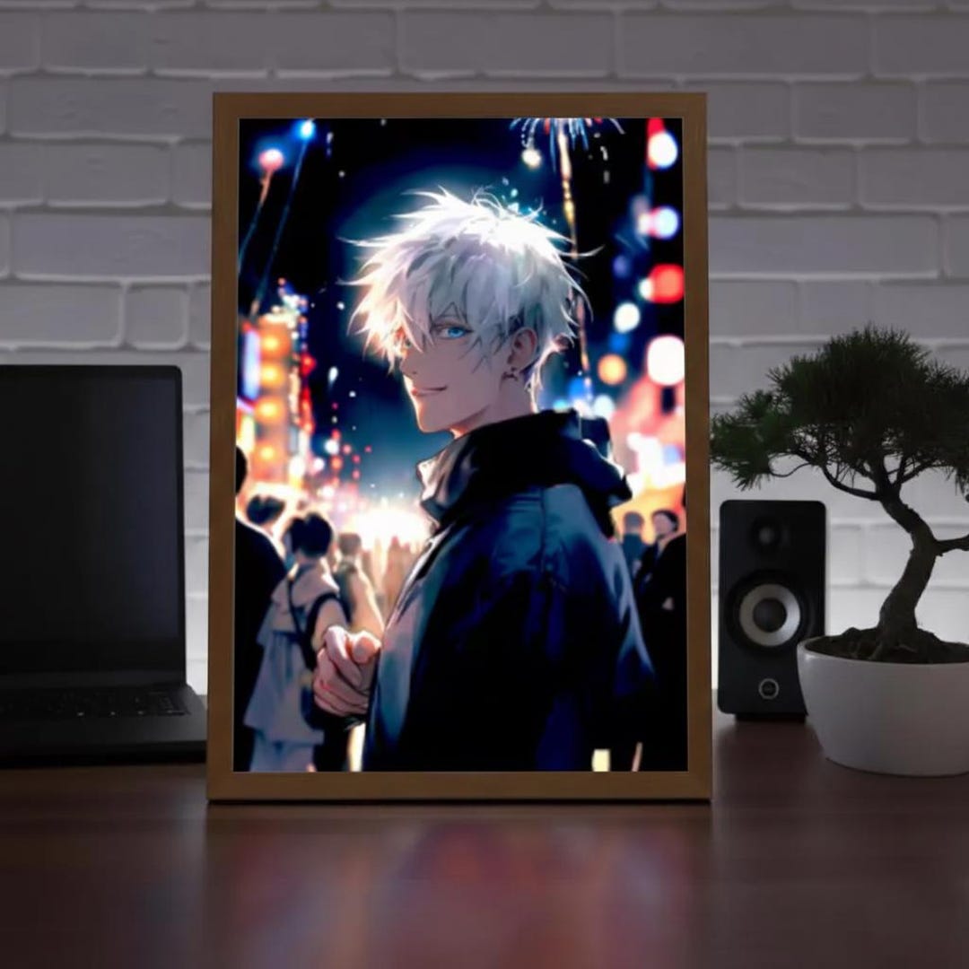 Light Box – Animated LED Lamp Satoru Gojo Jujutsu Kaisen – Anime Decor ...