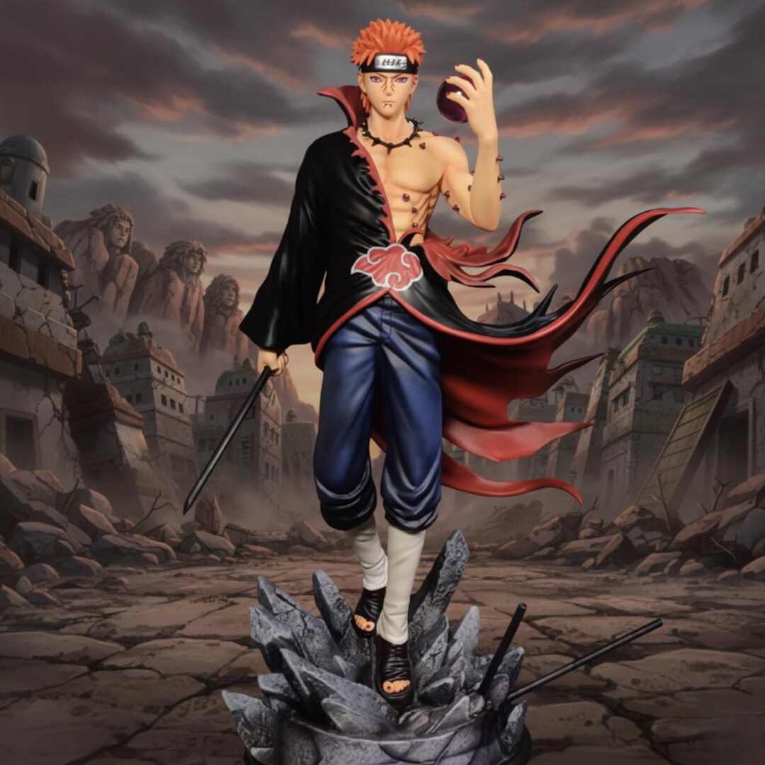 Naruto Pain Anime Figure 22.5 Cm | Handmade Anime PVC Statue | Akatsuki ...