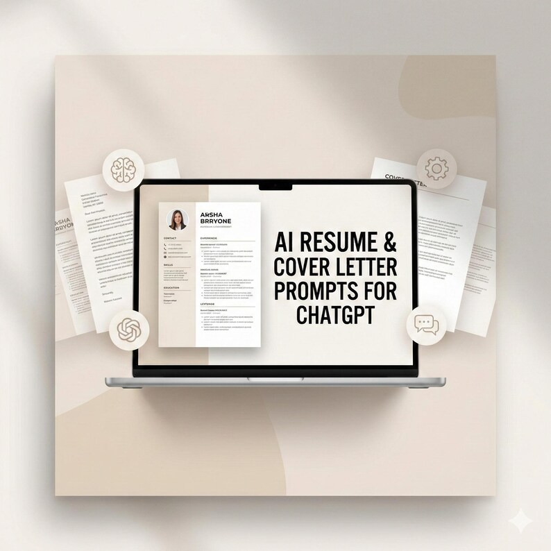 AI Resume and Cover Letter Prompts for Chatgpt | Ats-optimized CV, Job ...