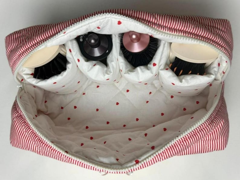 Red Heart Hair Tool Bag, Dyson Airwrap / Airstrait & Shark Flexstyle ...