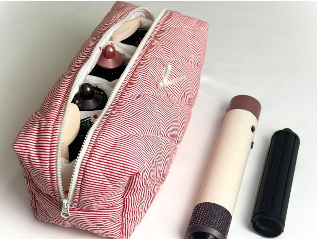 Red Heart Hair Tool Bag, Dyson Airwrap / Airstrait & Shark Flexstyle ...