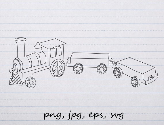 Toy Train Engine Clipart