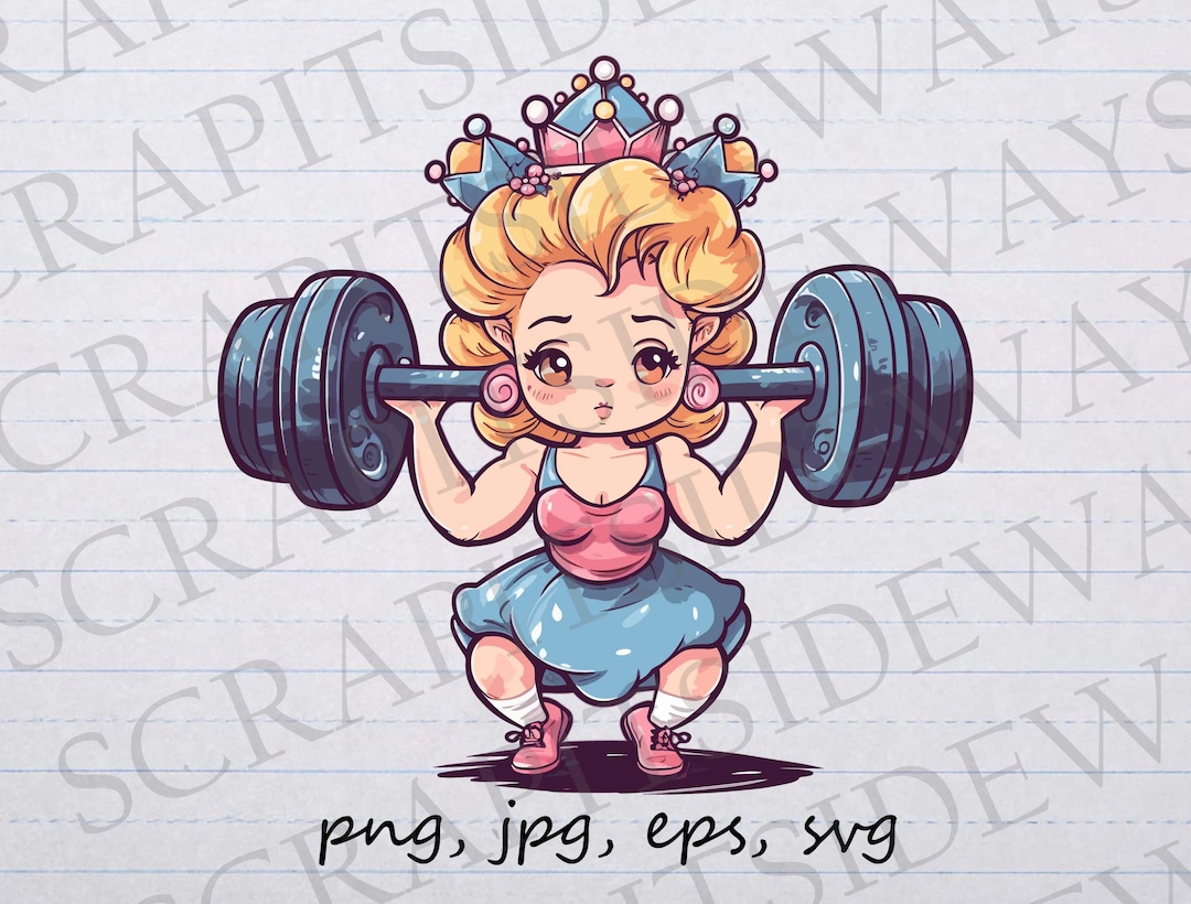 Crossfit Princess Clip Art Clipart Vector Graphic Svg Png Jpg Eps ...