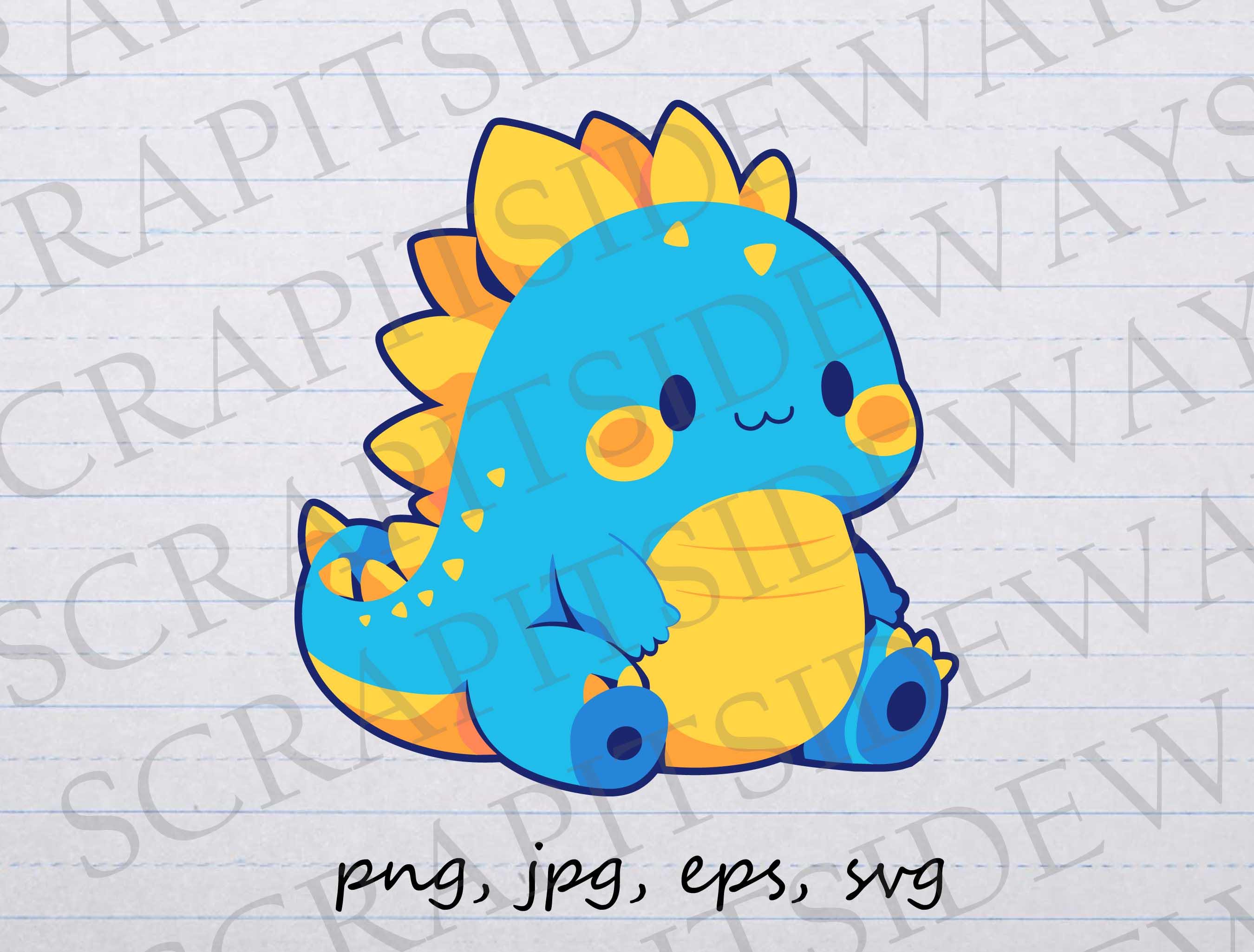 Cute Baby Kaiju Clip Art Clipart Vector Graphic Svg Png Jpg Eps ...