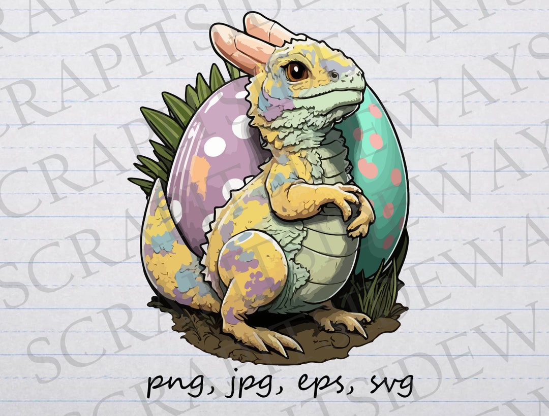 Dinosuar Easter Bunny Clipart Vector Graphic Svg Png Jpg Eps Rabbit ...