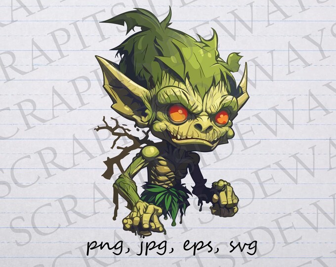 Goblin SVG, Mischievous Gremlin, Evil Imp, Hobgoblin, Troll, Puck ...