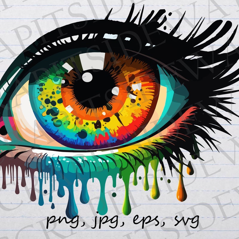 Crying Eye Svg - Etsy UK