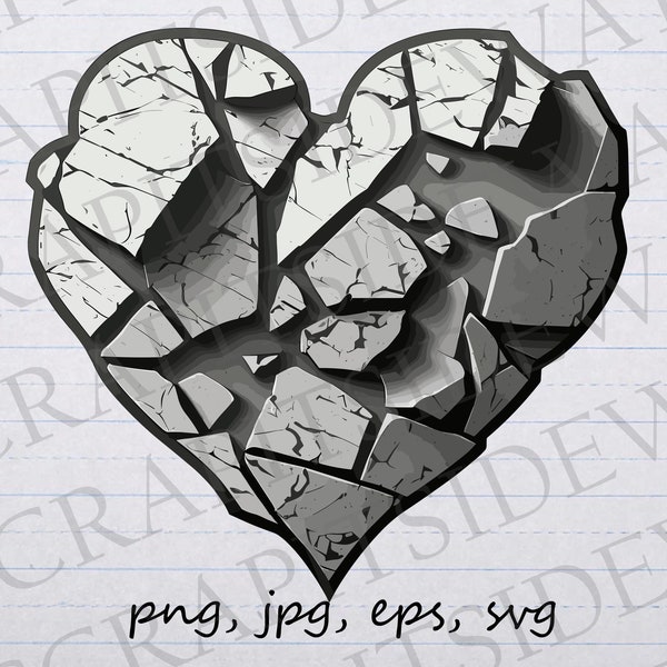 Stone Heart - Etsy