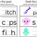 9 Page Finish the Word Worksheet Printable Instant Download Educational ...