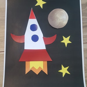 Build a Spaceship Kids Printable Craft Instant Download Activity Page ...
