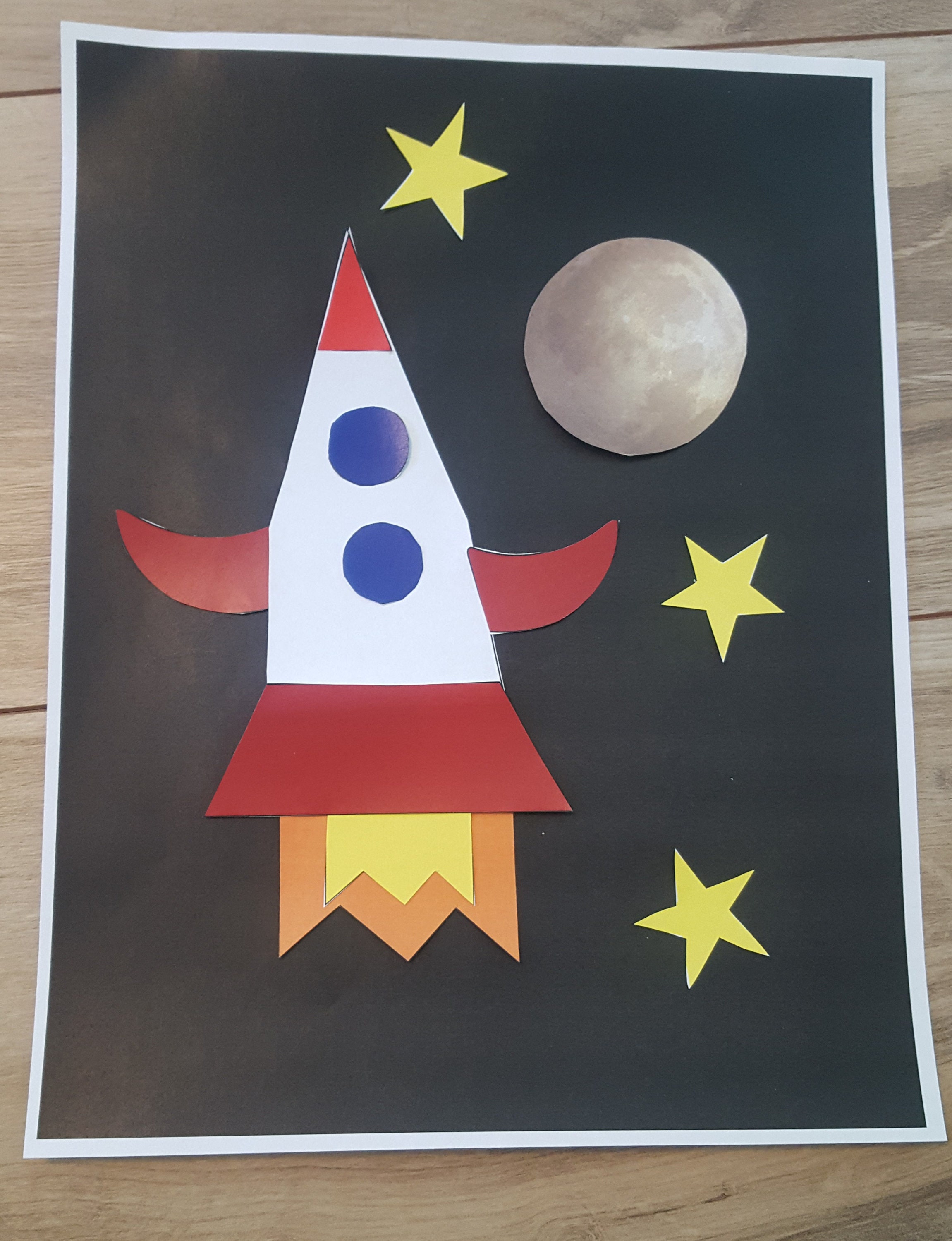 Build a Spaceship Kids Printable Craft Instant Download Activity Page ...