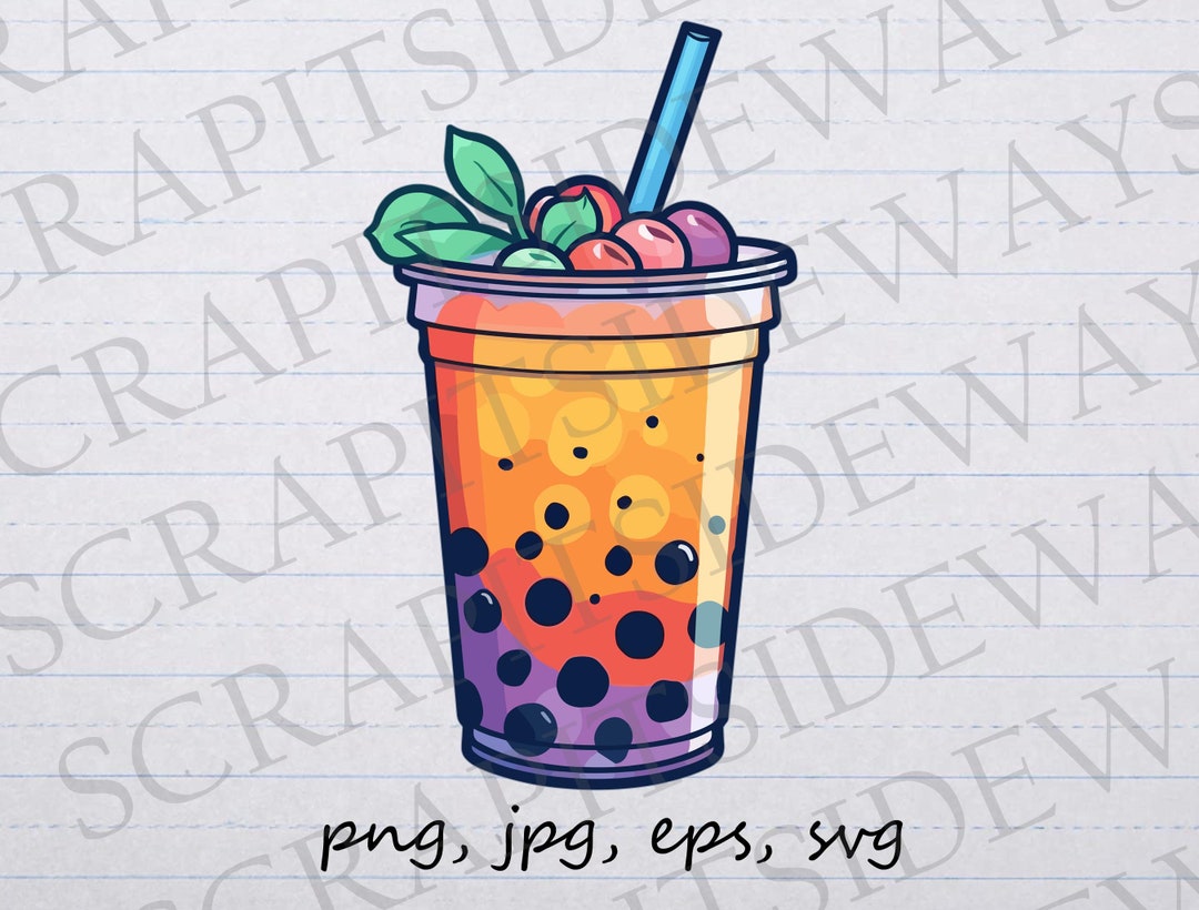 Boba Tea Clipart Vector Graphic Svg Png Jpg Eps Tea Love Tea Lover ...