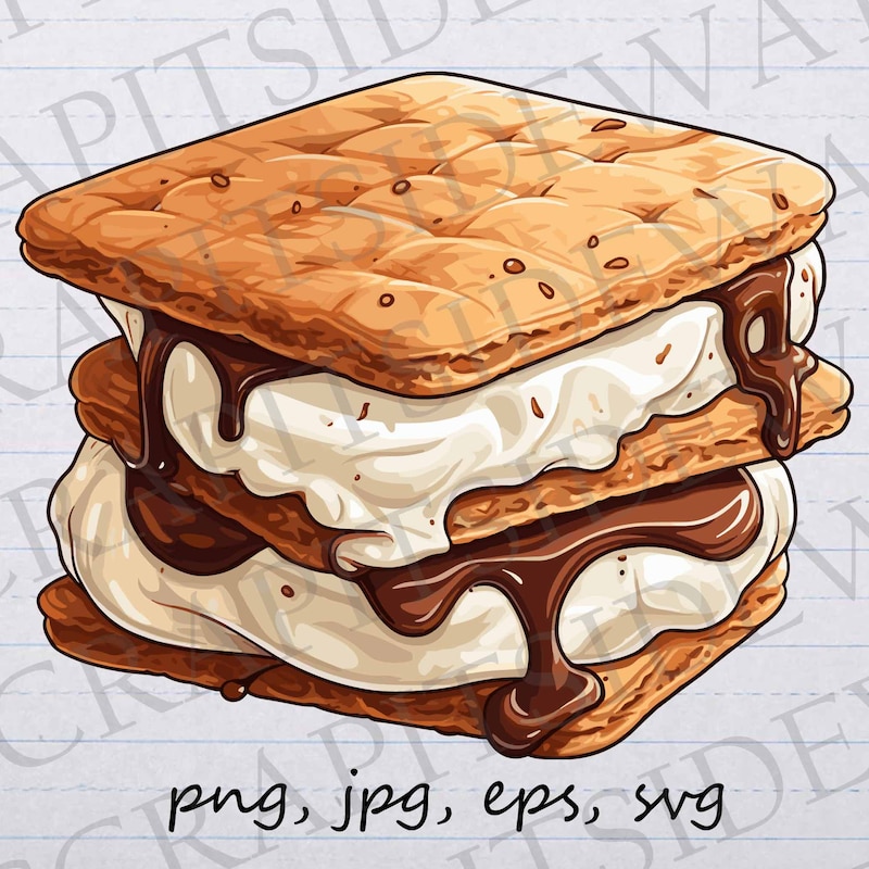 Smores Clipart - Etsy